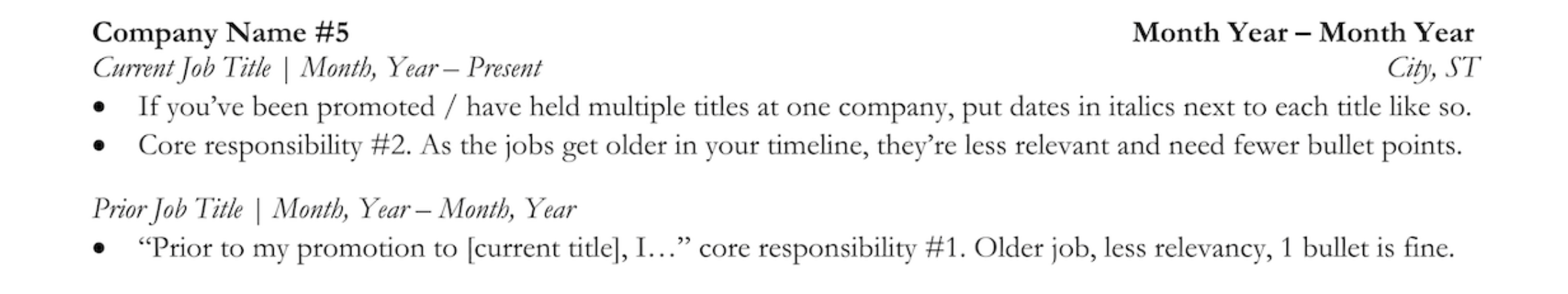 How do I show multiple roles or promotions at the same company on my ...
